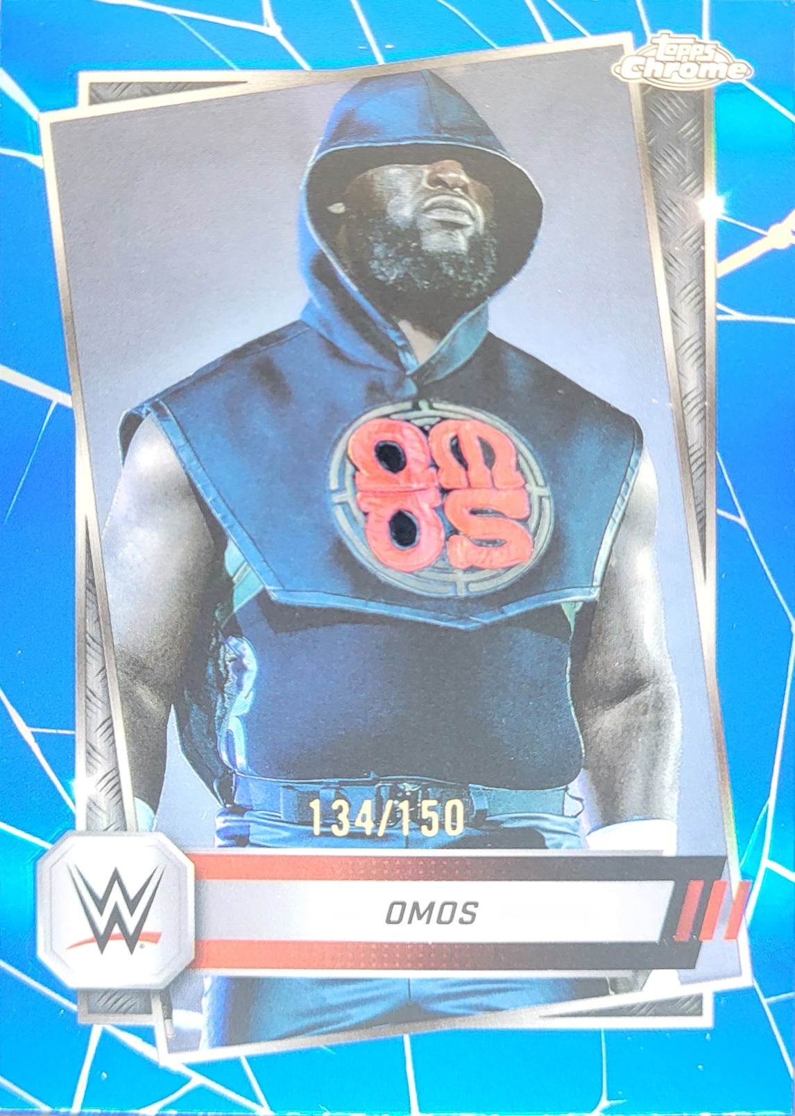 Omos 2025 Topps Chrome WWE #53 Blue Refractor /150 Price Guide - Sports ...