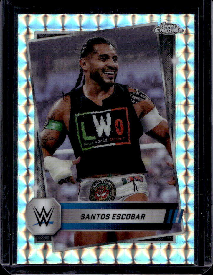 Santos Escobar 2025 Topps Chrome WWE #60 Geometric Refractor Price ...