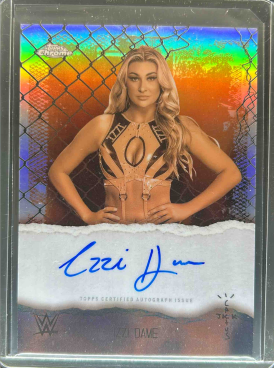 Izzi Dame 2025 Topps Chrome WWE x Cactus Jack #AKA-IDE Astroknights ...