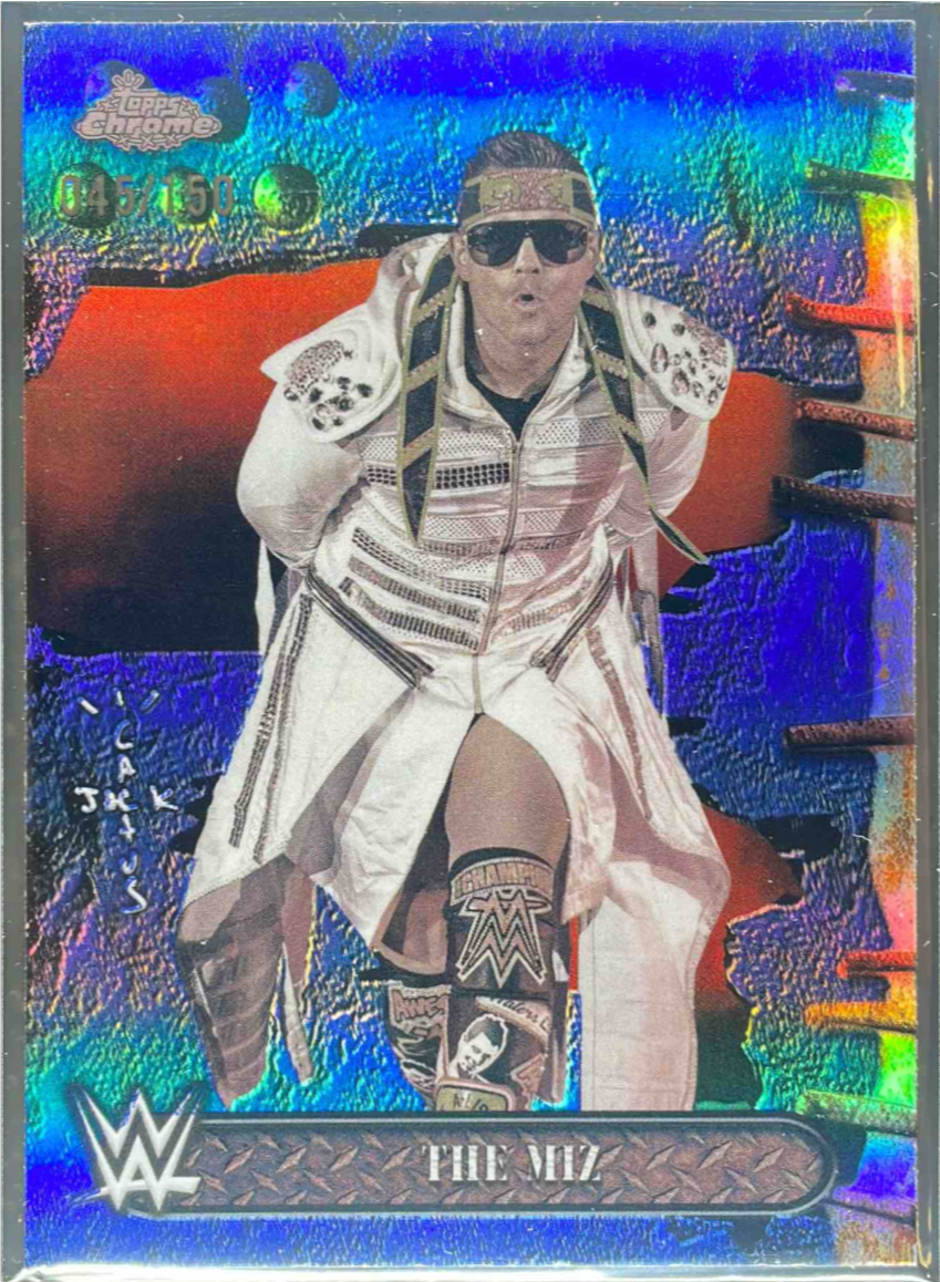 The Miz 2025 Topps Chrome WWE x Cactus Jack #96 Blue Refractor /150 ...