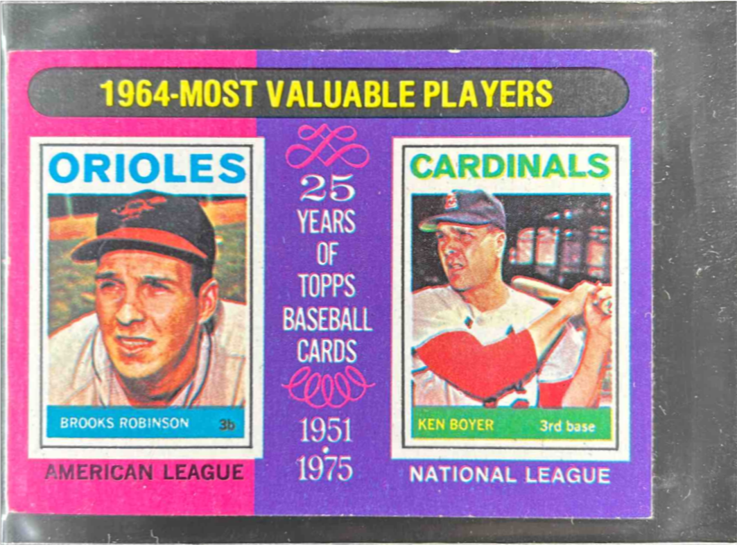 Brooks Robinson / Ken Boyer 1975 Topps Mini #202 Base Price Guide ...