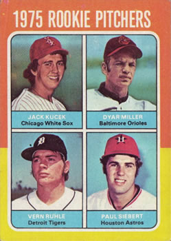 Vern Ruhle / Dyar Miller / Jack Kucek 1975 Topps #614 Base Price Guide ...