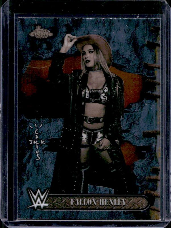 Fallon Henley 2025 Topps Chrome WWE x Cactus Jack #78 Base Price Guide ...