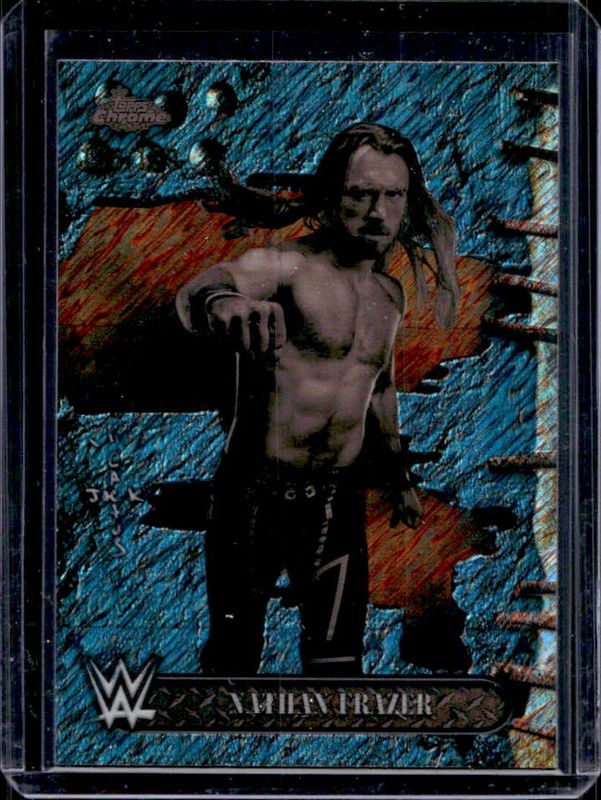 Nathan Frazer 2025 Topps Chrome WWE x Cactus Jack #97 Aqua Shimmer ...