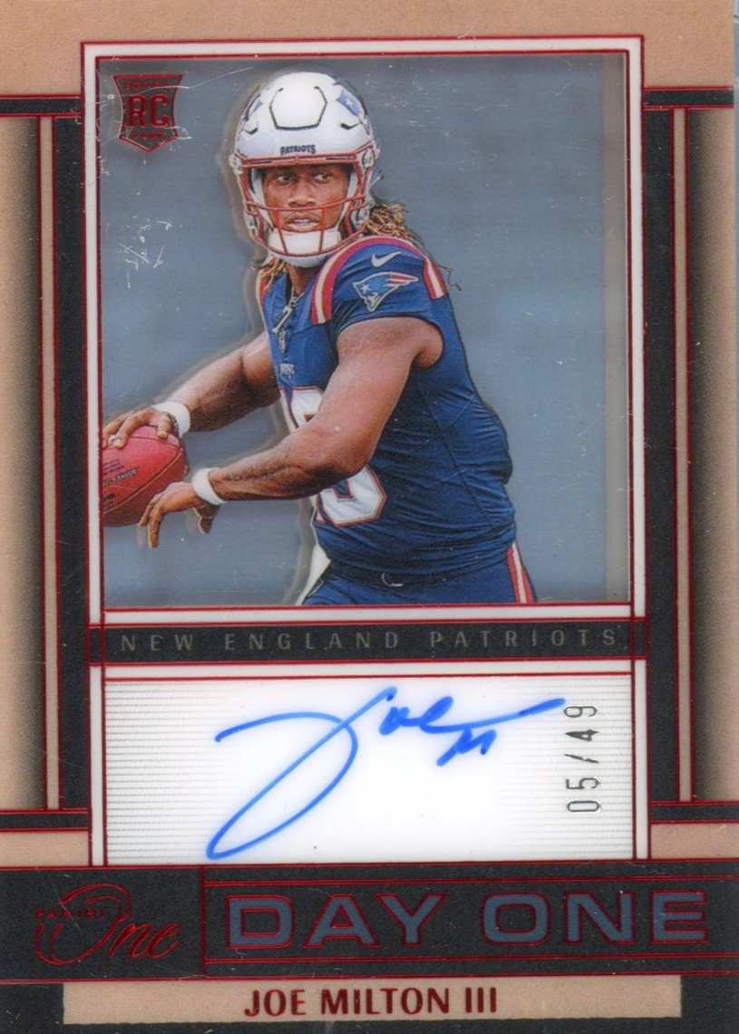 Joe Milton III 2024 One #134 Day One Autographs - Red /49 Price Guide ...