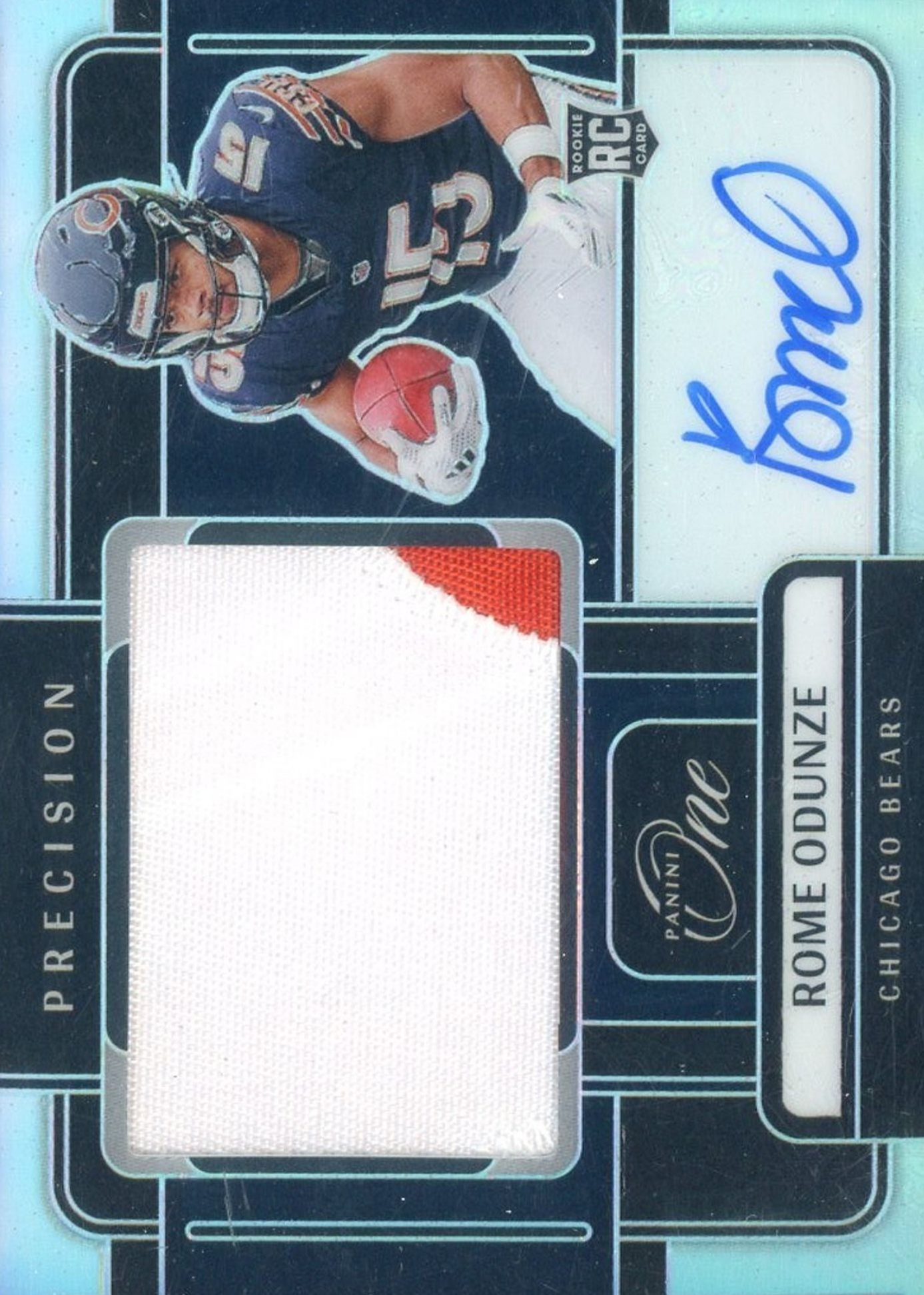Rome Odunze 2024 One #304 Precision Rookie Patch Autographs /99 Price ...