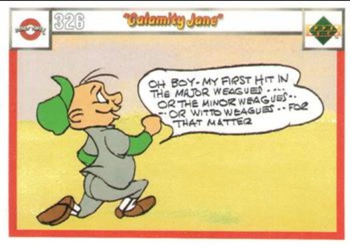 Calamity Jane / Rabbit Season 1990 Upper Deck Comic Ball #326-/-341 ...