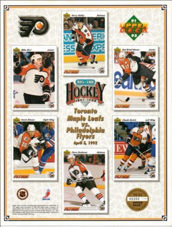 Carey Wilson / Gary Suter / Joe Nieuwendyk / Mike Vernon / Paul Ranheim ...
