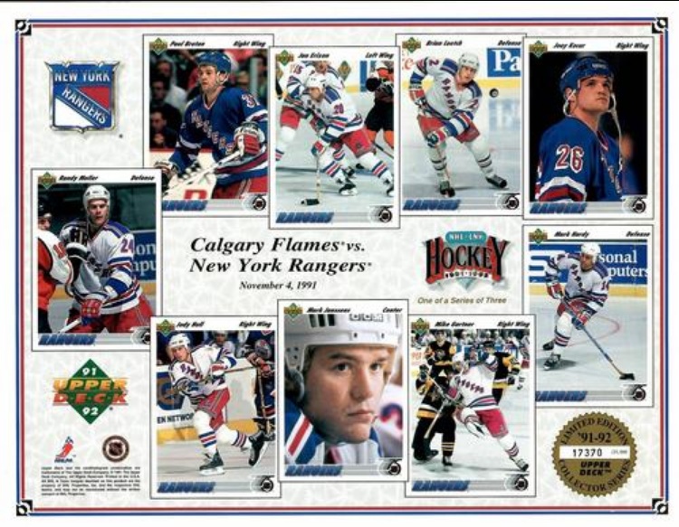 Brian Leetch / Jan Erixon / Jody Hull / Mark Hardy / Mark Janssens ...