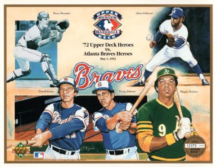 Bruce Benedict / Darrell Evans / Davey Johnson / Glenn Hubbard Baseball ...
