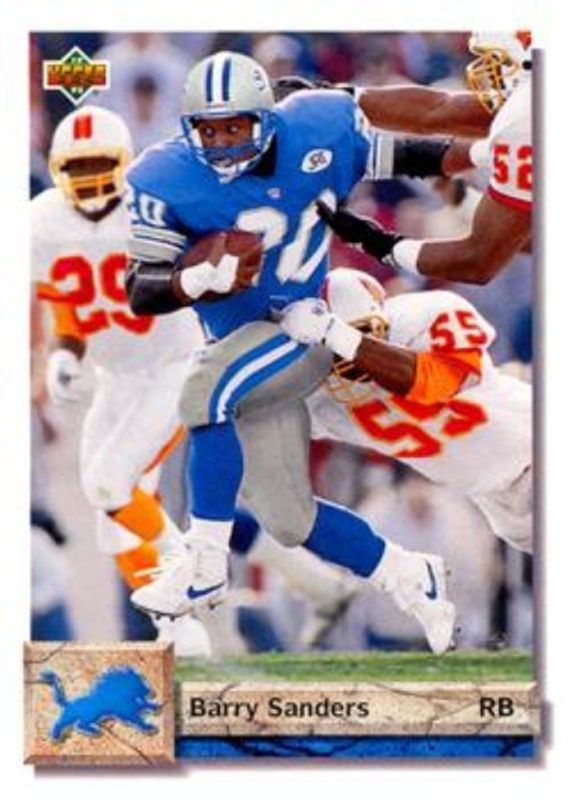 Barry Sanders 1992 Upper Deck #155 Base Price Guide - Sports Card Investor