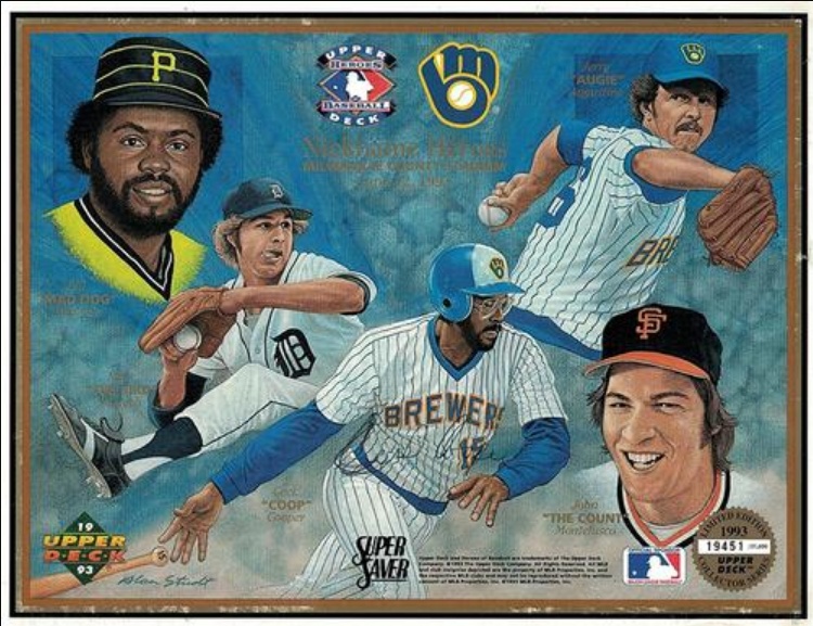 Bill Madlock / Cecil Cooper / John Montefusco / Mark Fidrych Baseball ...