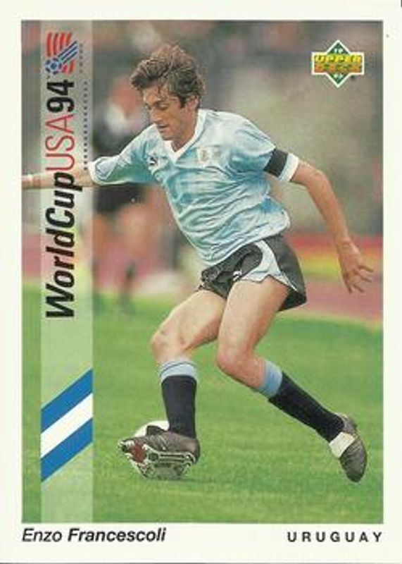 Enzo Francescoli 1993 Upper Deck World Cup Preview (English/Spanish ...