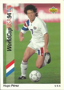 Hugo Perez 1993 Upper Deck World Cup Preview (English/Spanish) #7 Base ...
