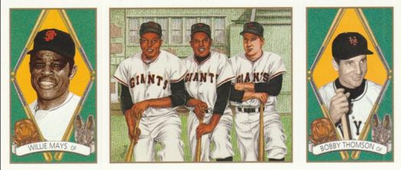 Bobby Thomson / Monte Irvin / Willie Mays 1993 Upper Deck All-Time ...