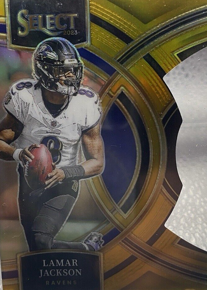 Lamar Jackson 2023 Select #190 Premier Level Gold Die-Cut /10 Price ...