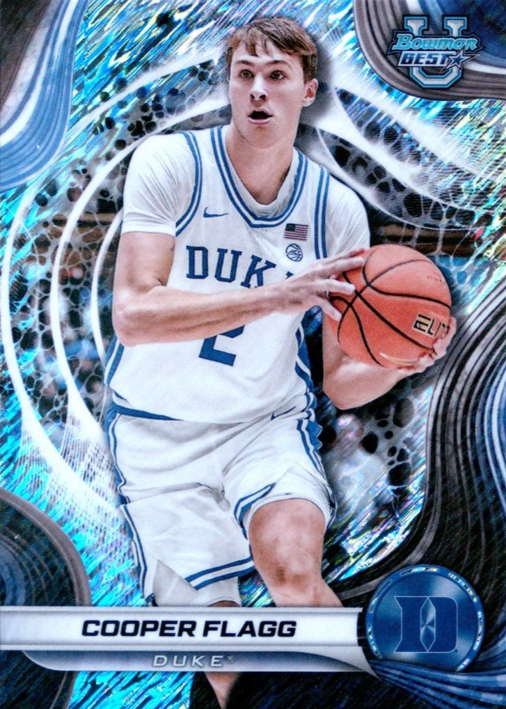 Cooper Flagg 2024 Bowman Best University #16 Shimmer Refractor Price ...