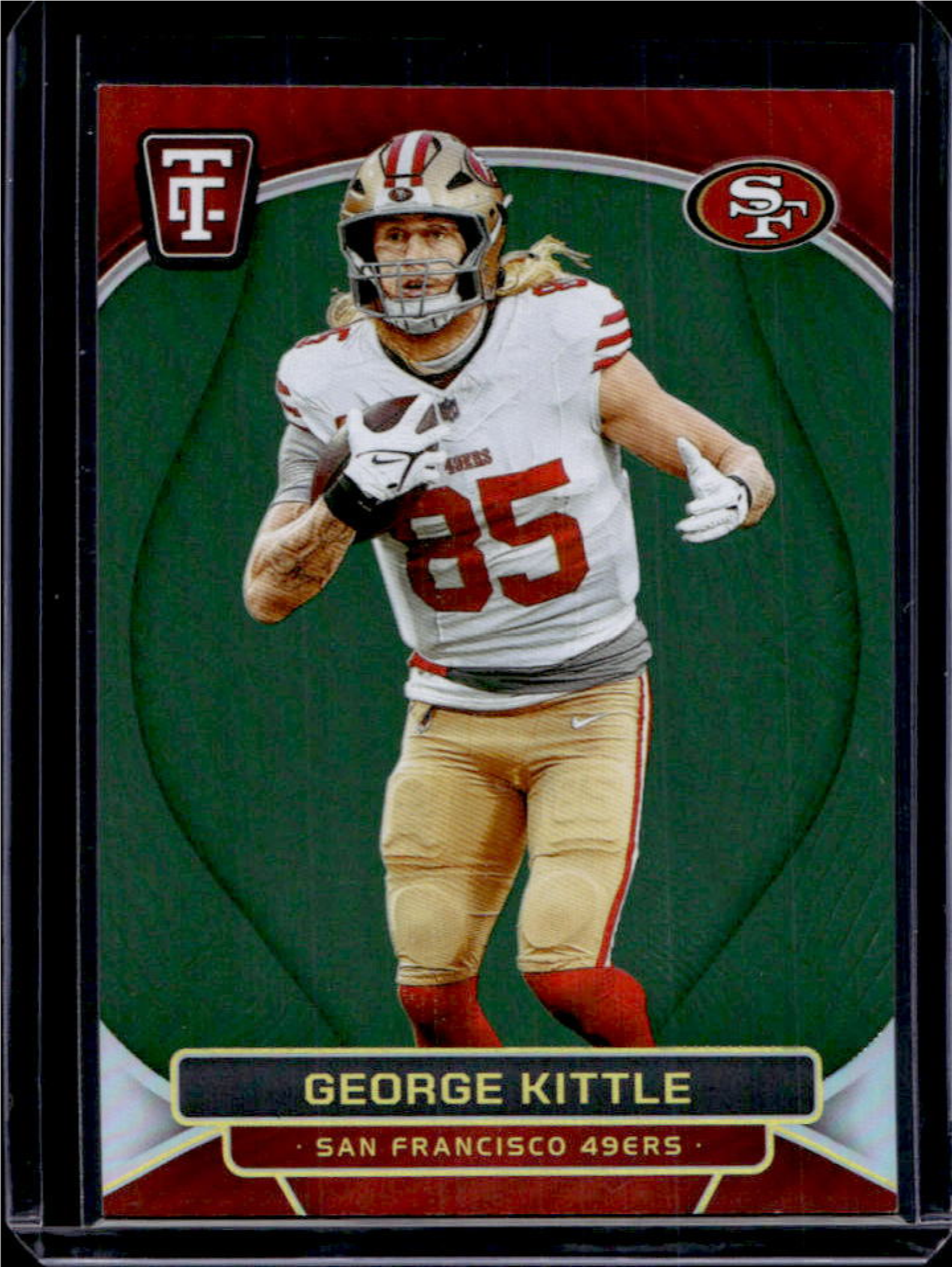 George Kittle 2024 Totally Certified #83 Mirror Platinum Green /5 Price ...