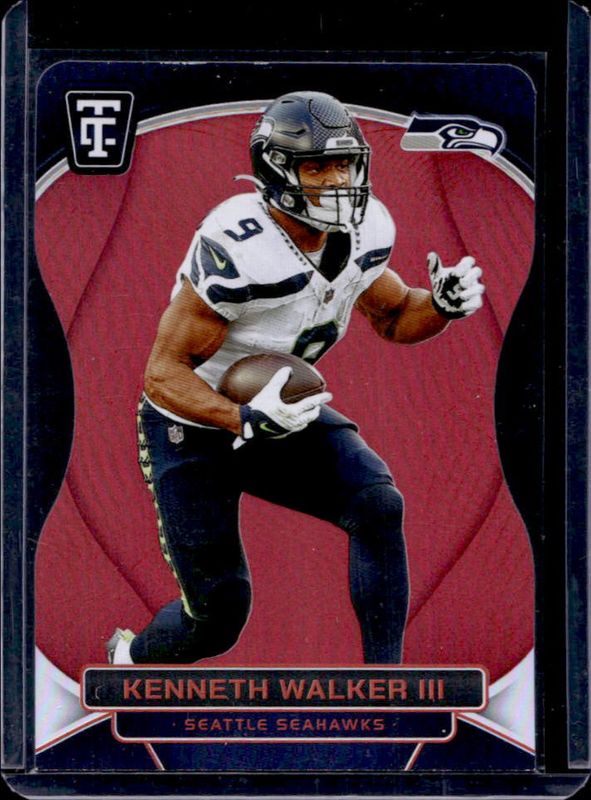 Kenneth Walker III 2024 Totally Certified #85 Mirror Platinum Red Die ...