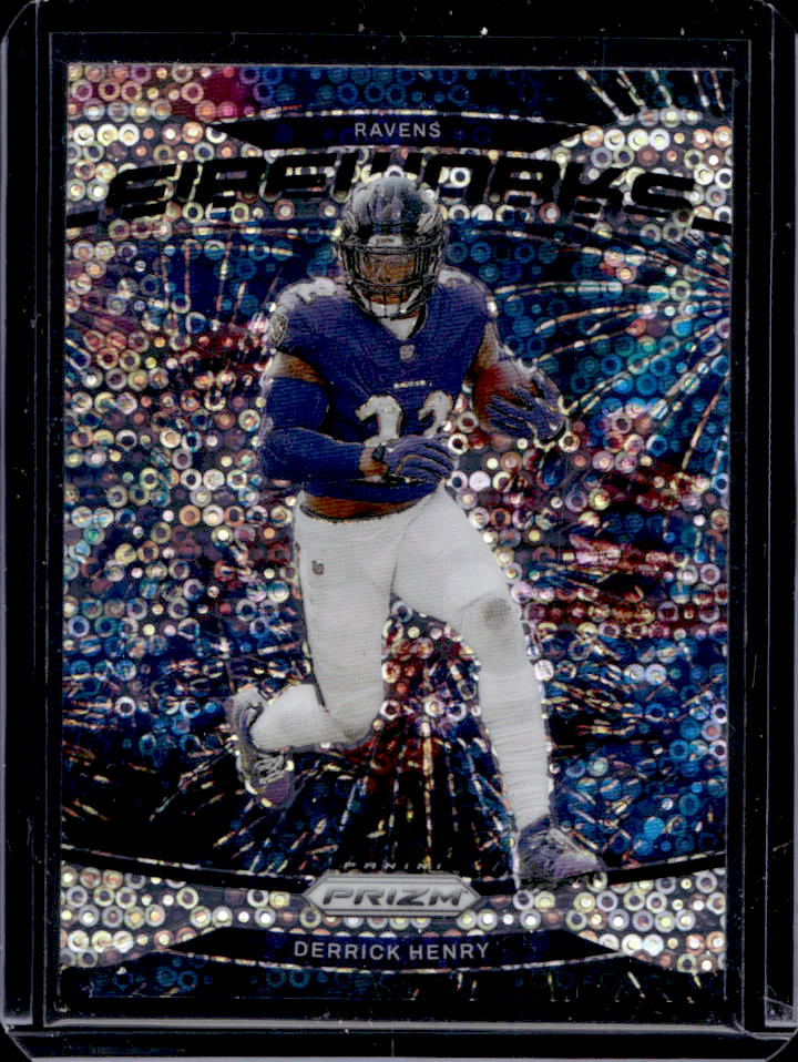 Derrick Henry 2024 Prizm #10 Fireworks - No Huddle Price Guide - Sports ...