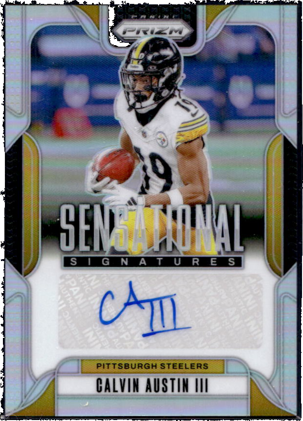 Calvin Austin III 2024 Prizm #SS-CAI Sensational Signatures /149 Price ...