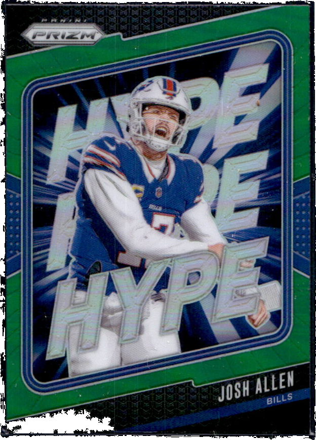 Josh Allen 2024 Prizm #13 Hype - Green Price Guide - Sports Card Investor
