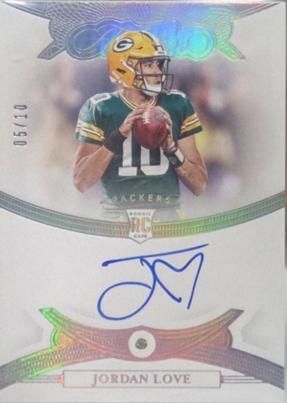 Jordan Love 2020 Flawless #RGS-JLO Rookie Gems Signatures - Diamond /10 ...