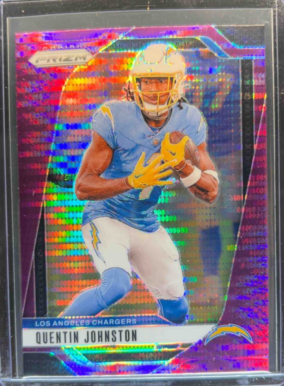 Quentin Johnston 2024 Prizm #160 Purple Pulsar Price Guide - Sports ...