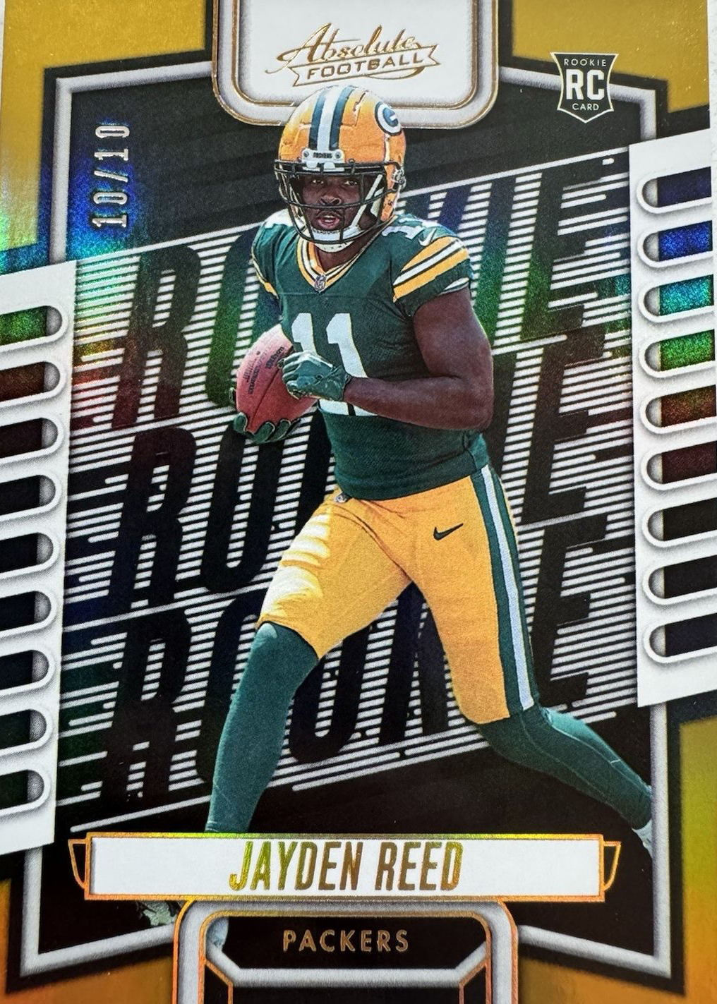 Jayden Reed 2023 Absolute #118 Gold Spectrum /10 Price Guide - Sports ...