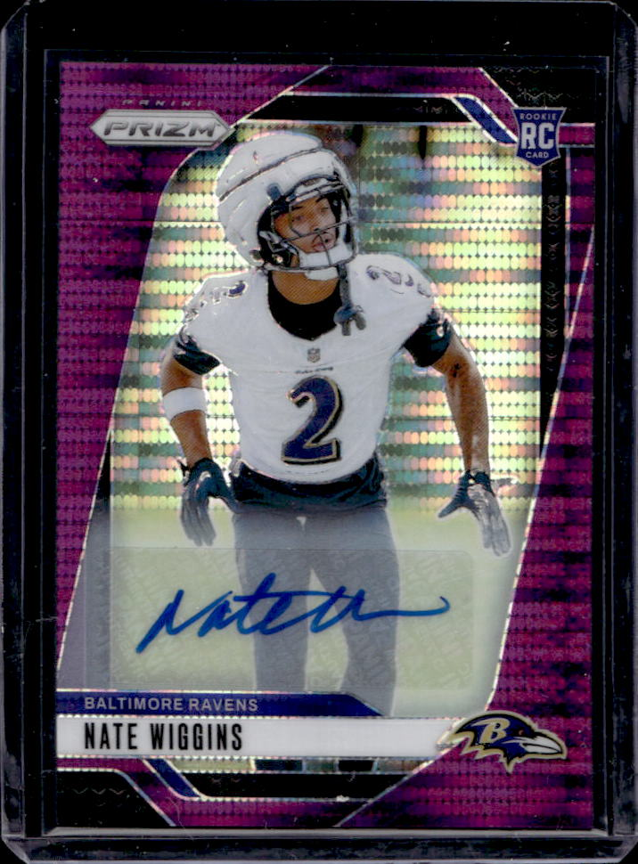 Nate Wiggins 2024 Prizm #380 Base Autographs - Purple Pulsar Price ...
