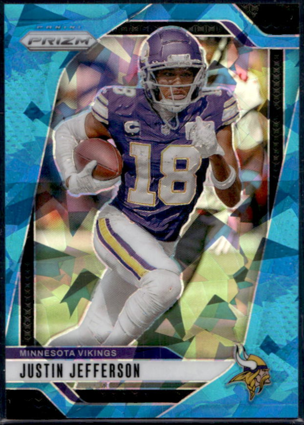 Justin Jefferson 2024 Prizm #187 Blue Ice /99 Price Guide - Sports Card ...
