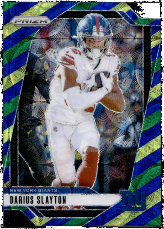 Darius Slayton 2024 Prizm #214 Choice Blue Yellow Green Price Guide ...