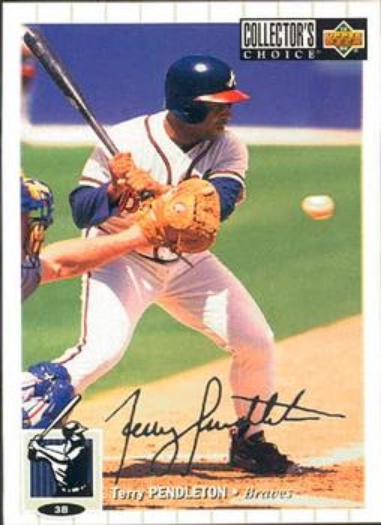 Terry Pendleton 1994 Collector's Choice #372 Silver Signatures Price ...