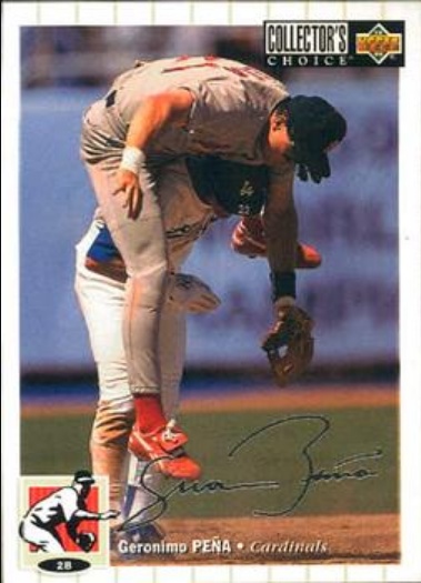 Geronimo Pena 1994 Collector's Choice #457 Silver Signatures Price ...