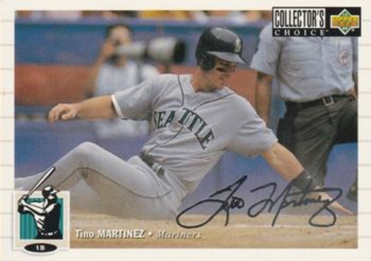 Tino Martinez 1994 Collector's Choice #191 Silver Signatures Price ...