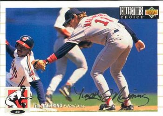 Tim Naehring 1994 Upper Deck Collector's Choice #452 Silver Signatures ...