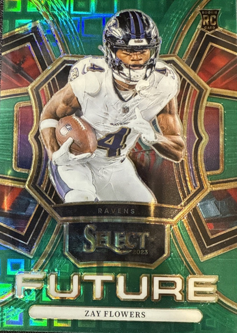Zay Flowers 2023 Select #FUT-ZFL Select Future - Green /5 Price Guide ...