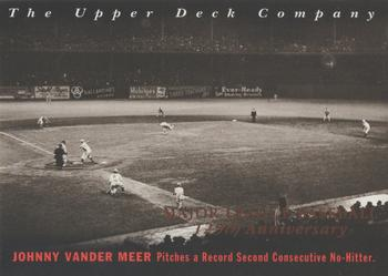 Johnny Vander Meer 1994 Upper Deck All-Time Heroes #2 125th Anniversary ...