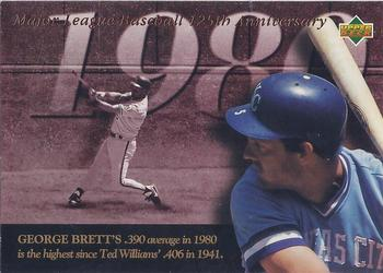 George Brett 1994 Upper Deck All-Time Heroes #123 125th Anniversary ...
