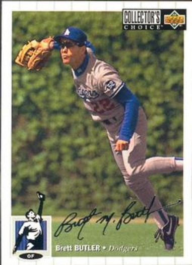 Brett Butler 1994 Upper Deck Collector's Choice #70 Silver Signatures ...