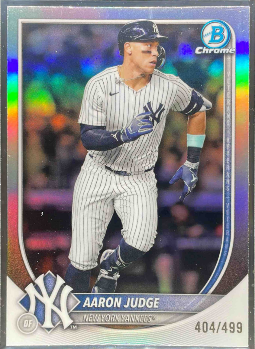Aaron Judge 2025 Bowman Chrome #99 Refractor /499 Price Guide - Sports ...