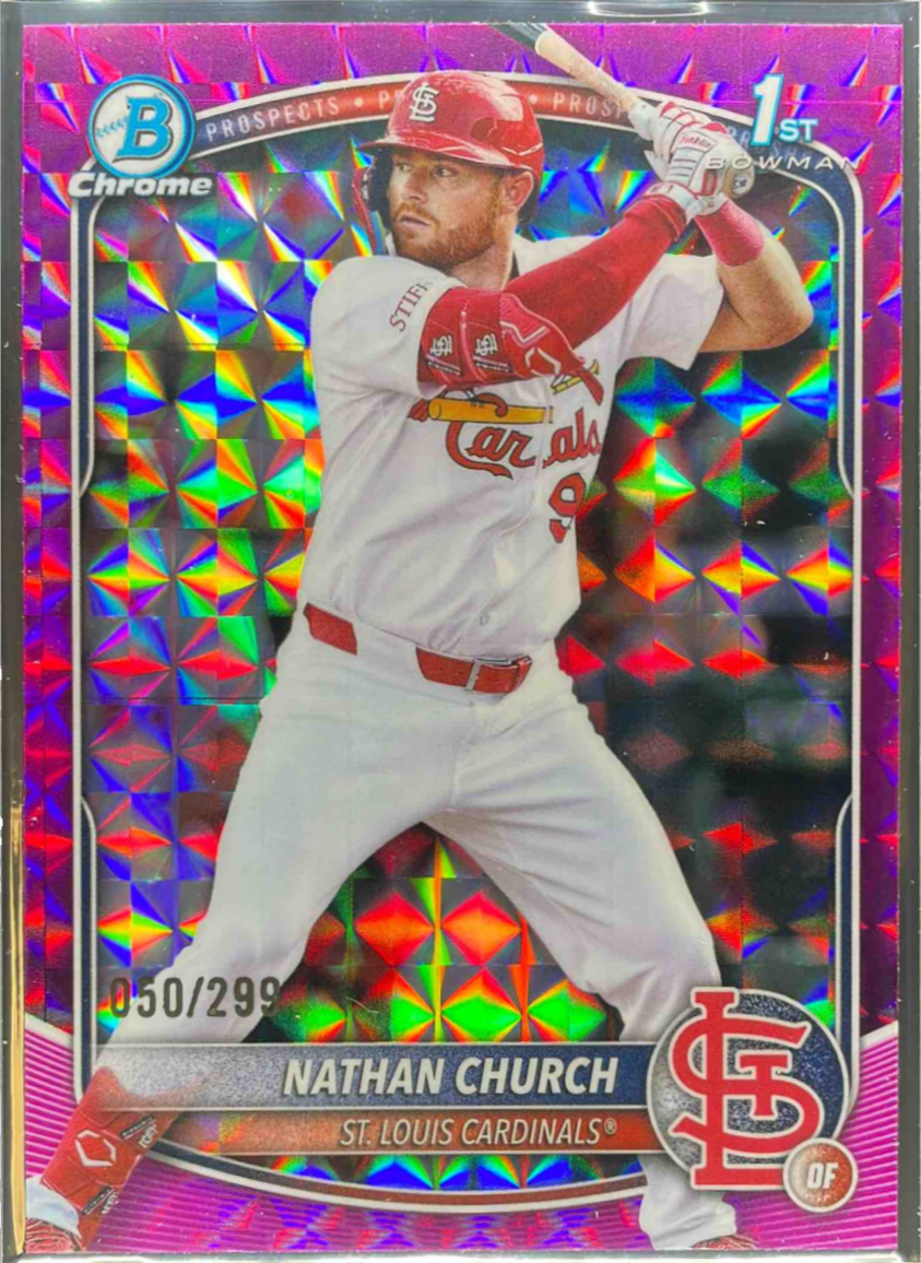 Nathan Church 2025 Bowman Chrome #BCP-192 Prospects - Purple Wave ...