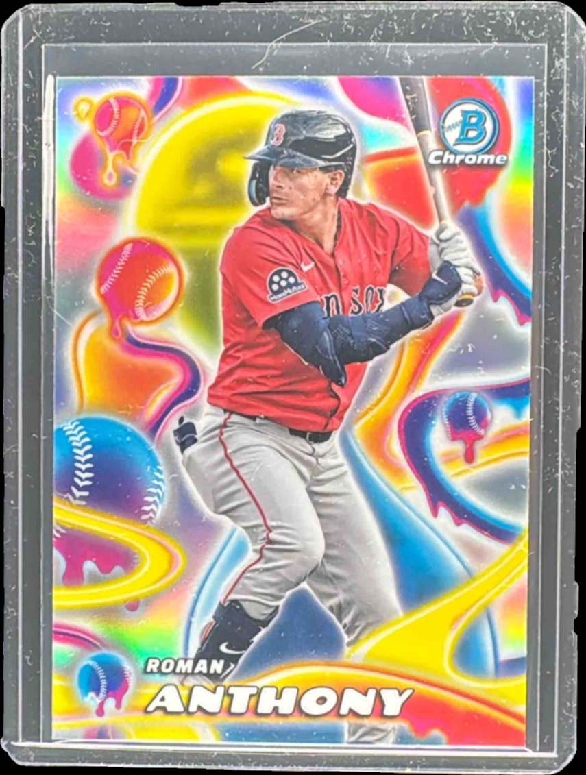 Roman Anthony 2025 Bowman Chrome #MM-13 Melt Mashers Price Guide ...