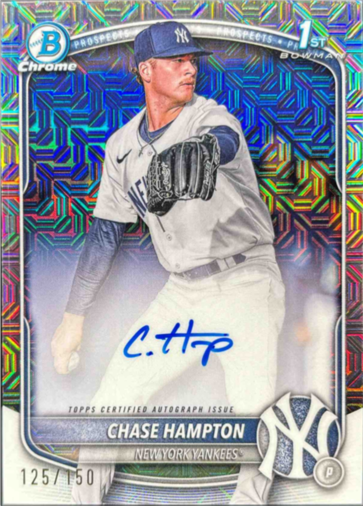 Chase Hampton 2025 Bowman Chrome #CPA-CHA Prospect Auto - HTA Choice ...