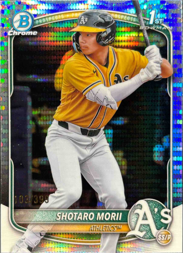 Shotaro Morii 2025 Bowman Chrome #BCP-170 Prospects - Gold Wave ...