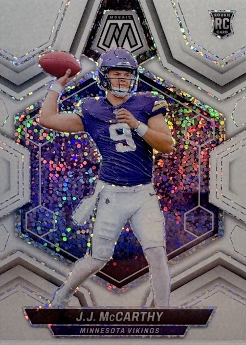 JJ McCarthy 2024 Mosaic #310 White Sparkle /(SSP) Price Guide - Sports ...
