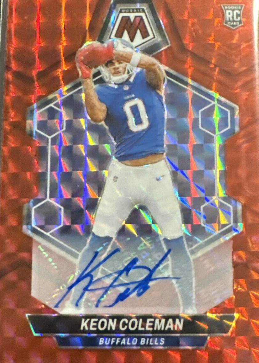Keon Coleman 2024 Mosaic #333 Rookie Autographs - Red /199 Price Guide ...