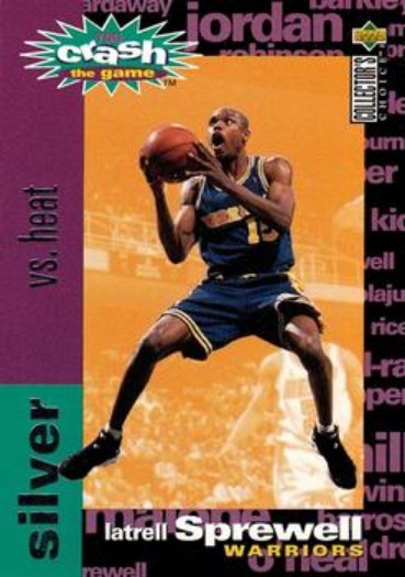 Latrell Sprewell 1995 Collector's Choice #C26c You Crash the Game ...