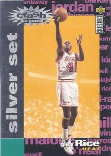 Glen Rice 1995 Collector's Choice #C13 You Crash the Game Silver ...