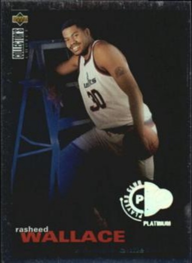 Rasheed Wallace 1995 Collector's Choice #239 Player's Club Platinum ...